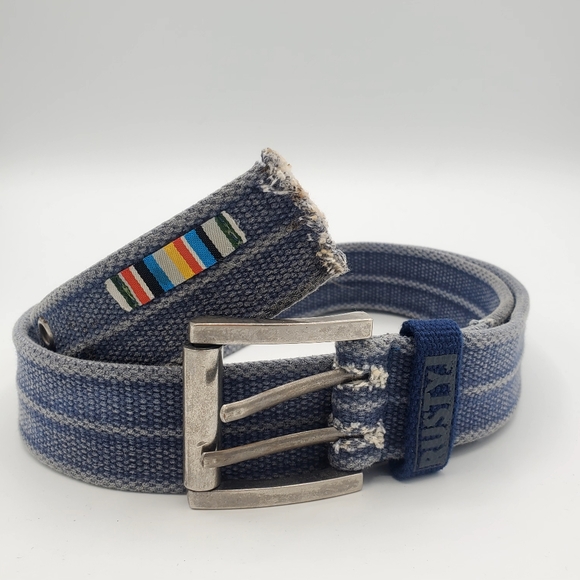Rusty | Accessories | Rusty 0 Durable Cotton Denim Belt With Metal ...